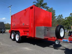 Custom Red Enclosed Trailer - Topline Trailers | Brisbane & Surrounds